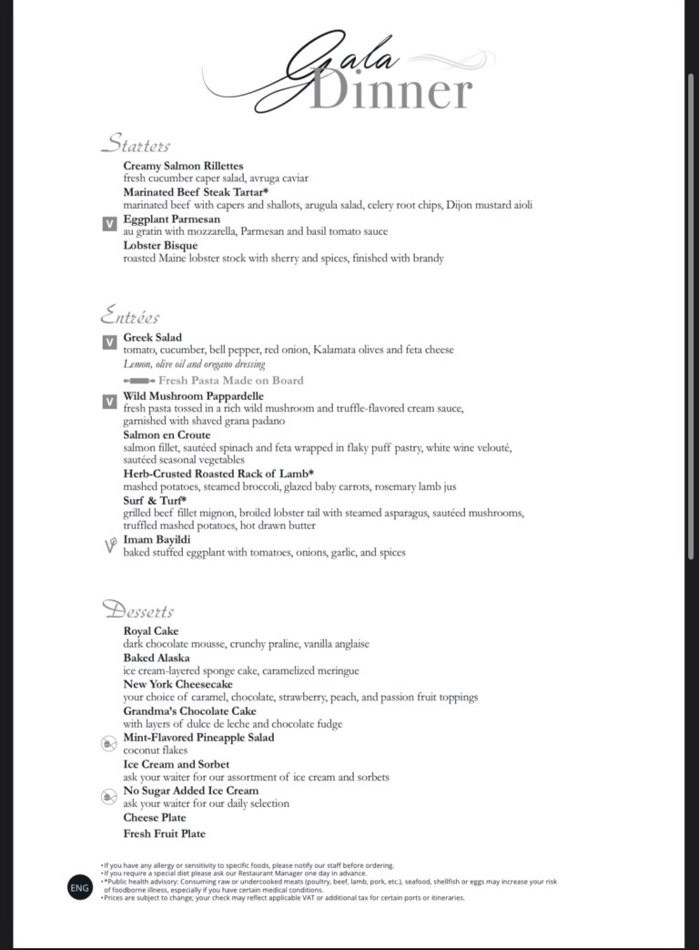 MSC Meraviglia: Main Dining Room Review & Menus – The Happiest Travels ...